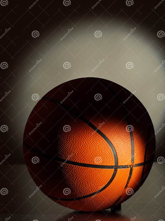 Basketball Dramatic Lighting Stock Image - Image of game, background ...