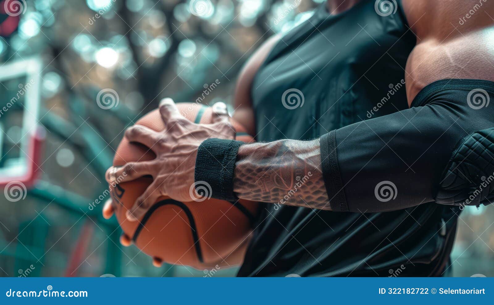 Basketball Elbow Sleeves Features Stock Illustration - Illustration of ...