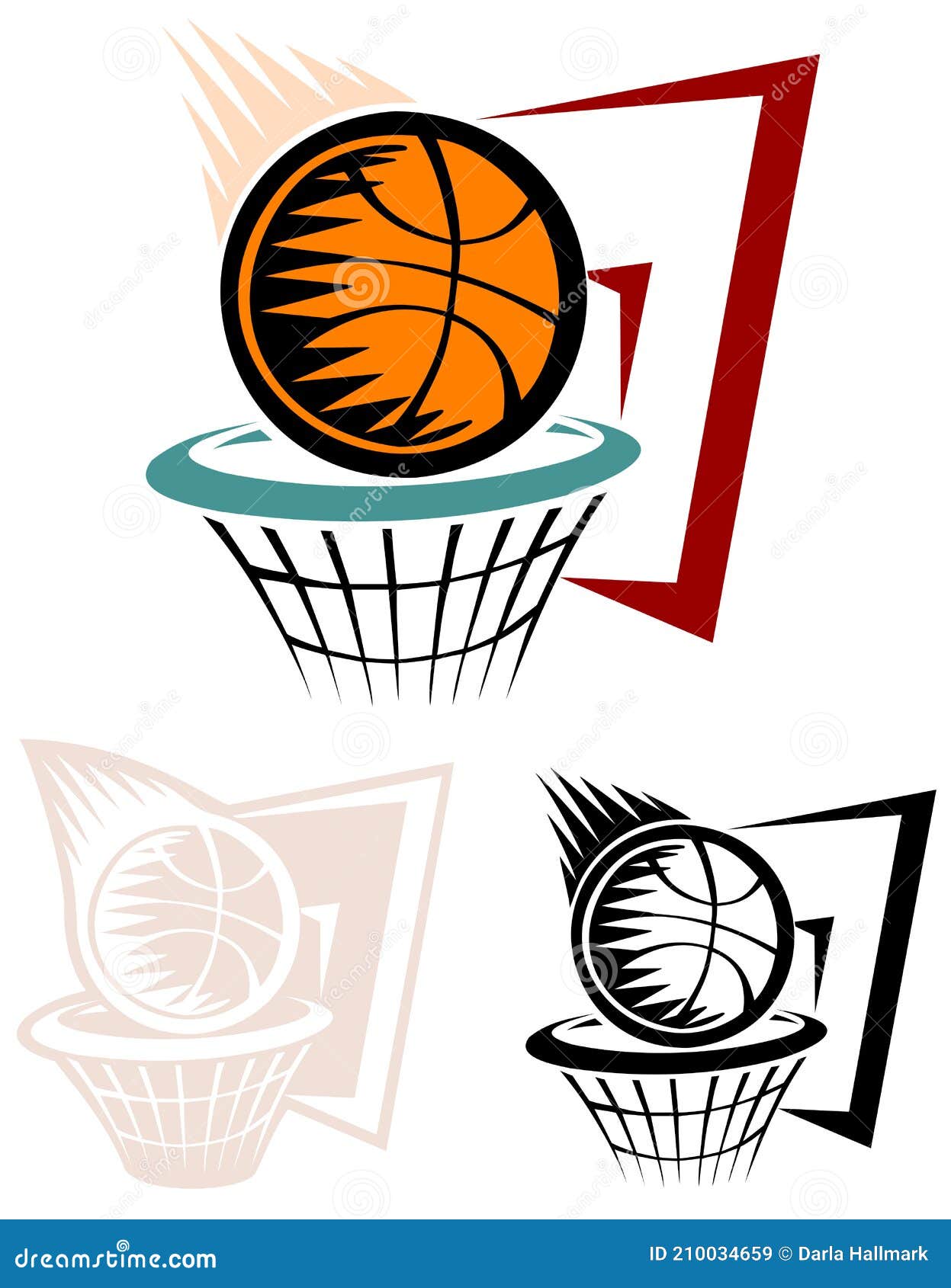 Basketball for the score stock vector. Illustration of design - 210034659