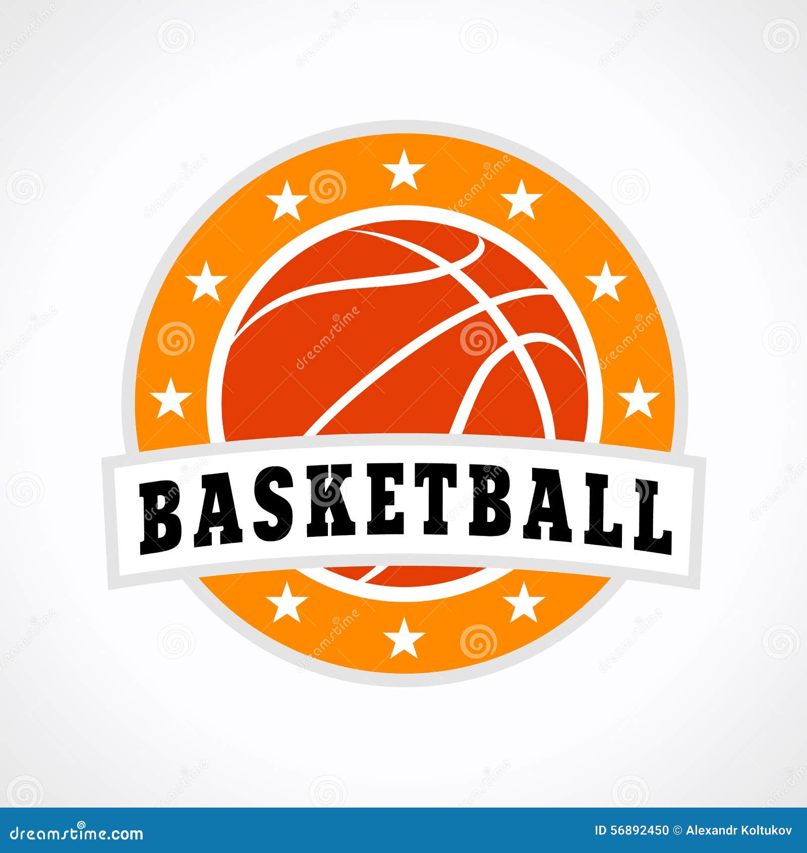 Basketball emblem logo stock vector. Illustration of confederacy - 56892450
