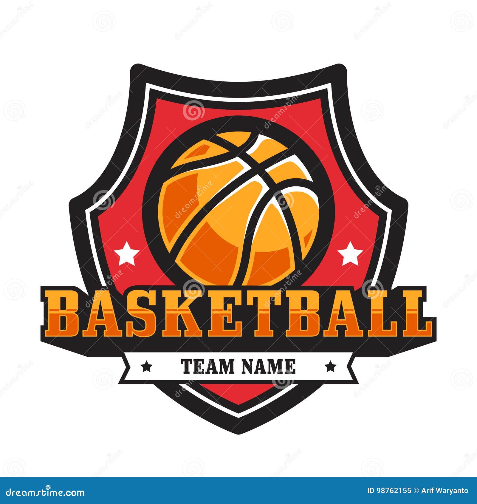 BASKETBALL EMBLEM stock vector. Illustration of league - 98762155