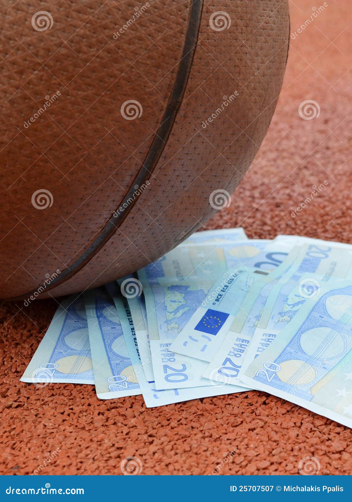 Basketball and euro money stock image. Image of athletics - 25707507