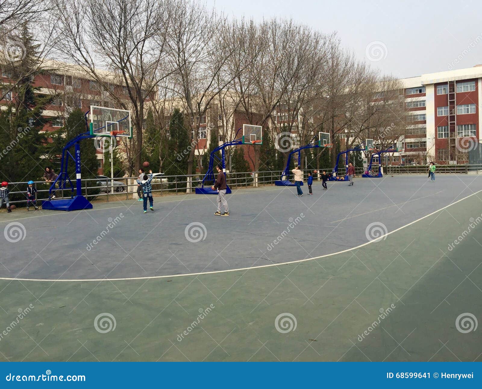 Basketball Field Royalty-Free Stock Photo | CartoonDealer.com #55987635