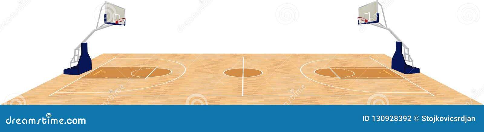 Basketball Court Side View Stock Illustrations – 74 Basketball Court ...