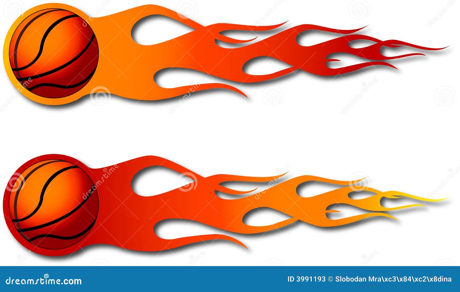 Basketball on fire stock illustration. Illustration of flaming - 3991193