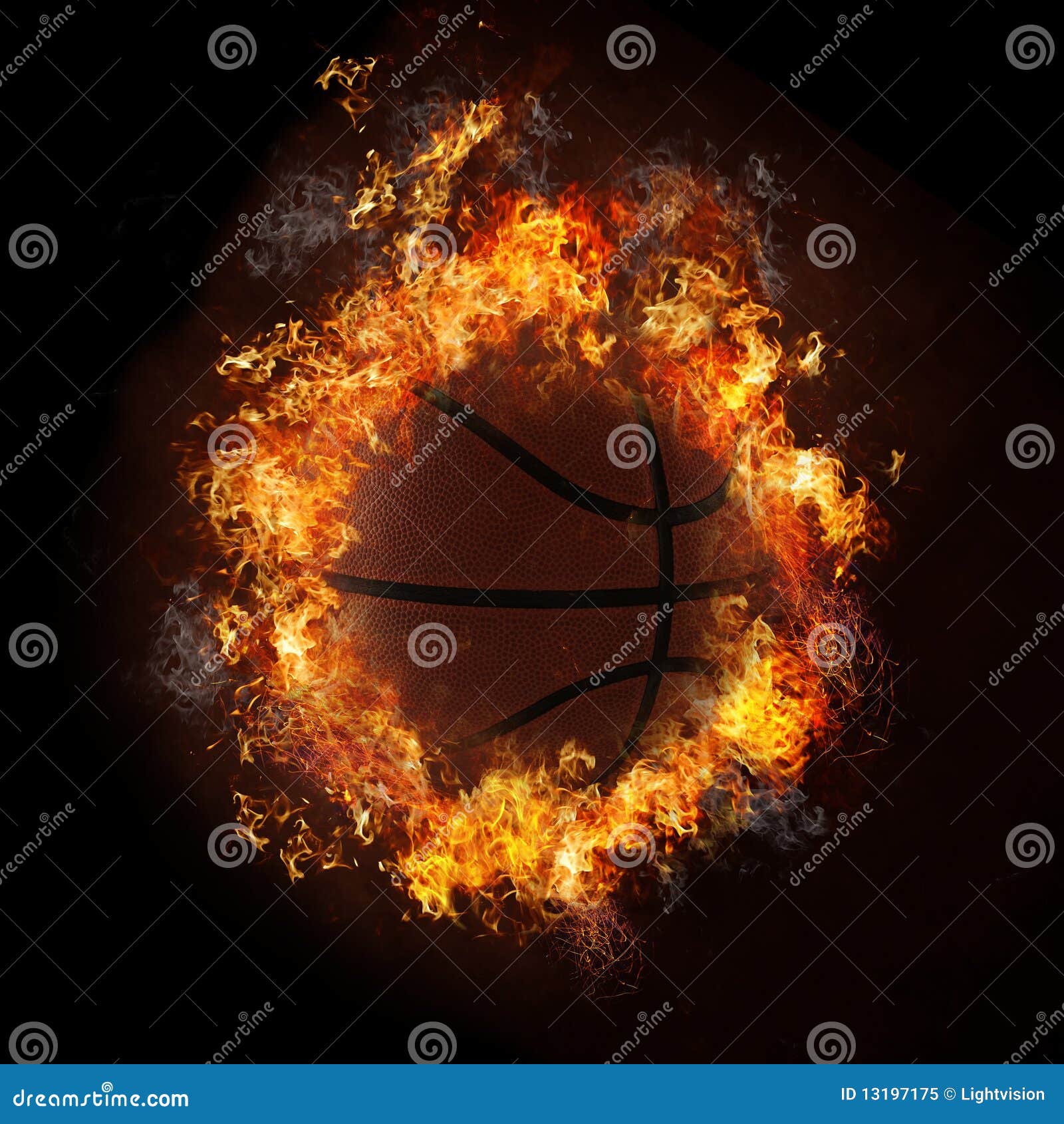 Basketball in Flames stock image. Image of fire, sphere - 13197175