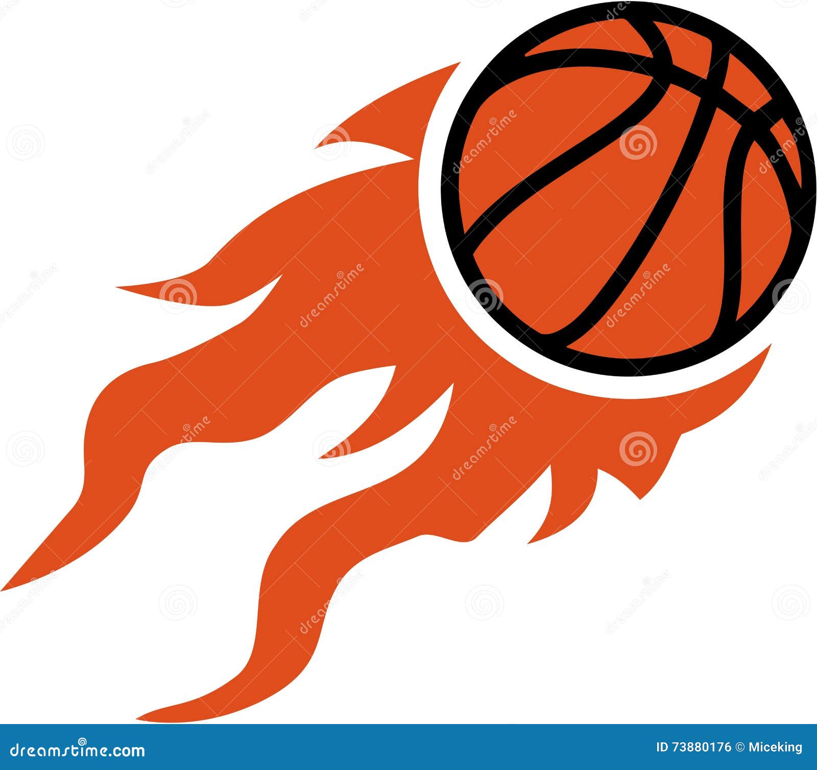 Basketball Flying Into The Ring Logo Sport American Game Vector ...