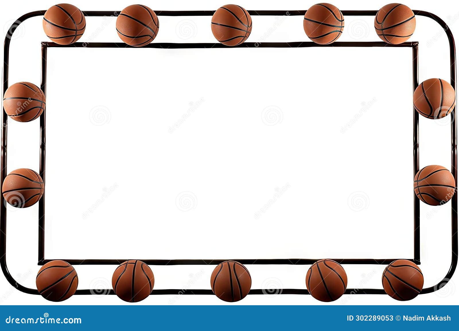 Basketball frame border stock image. Image of athlete - 302289053