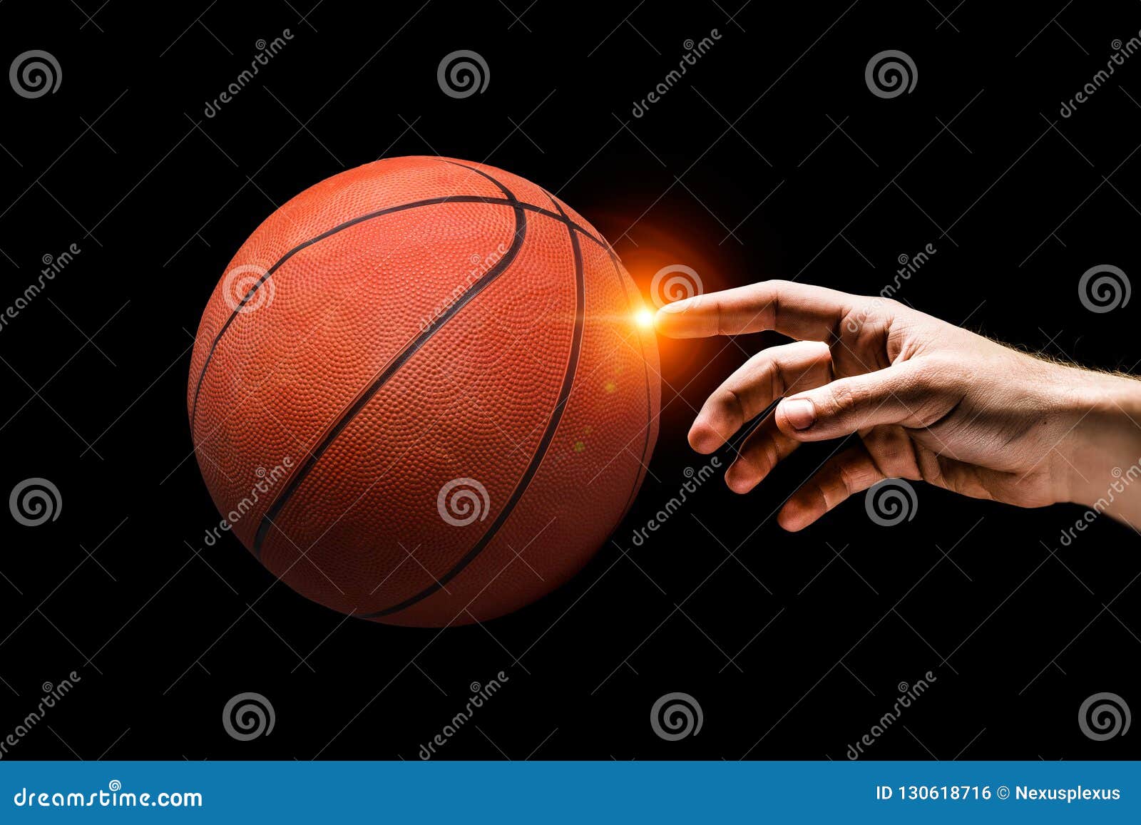 Basketball game concept stock photo. Image of ball, alone - 130618716