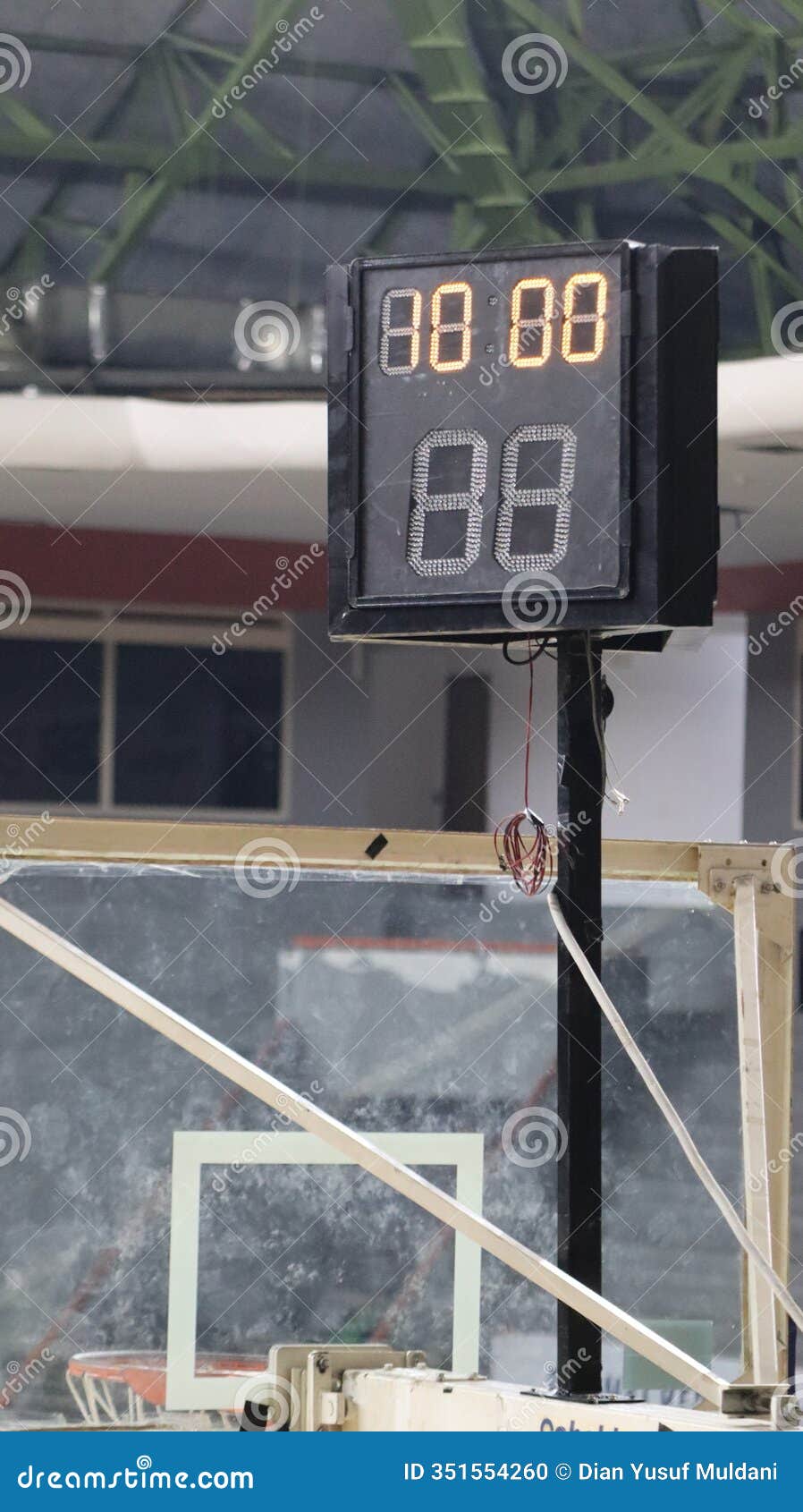 Basketball Game Scoreboard Displaying 00:00 Stock Photo - Image of ...