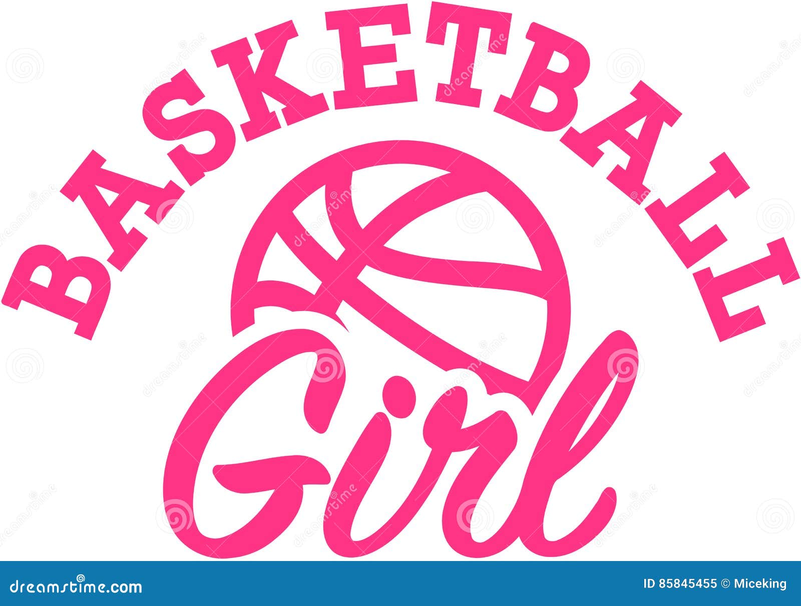 Girls Basketball Logo Design
