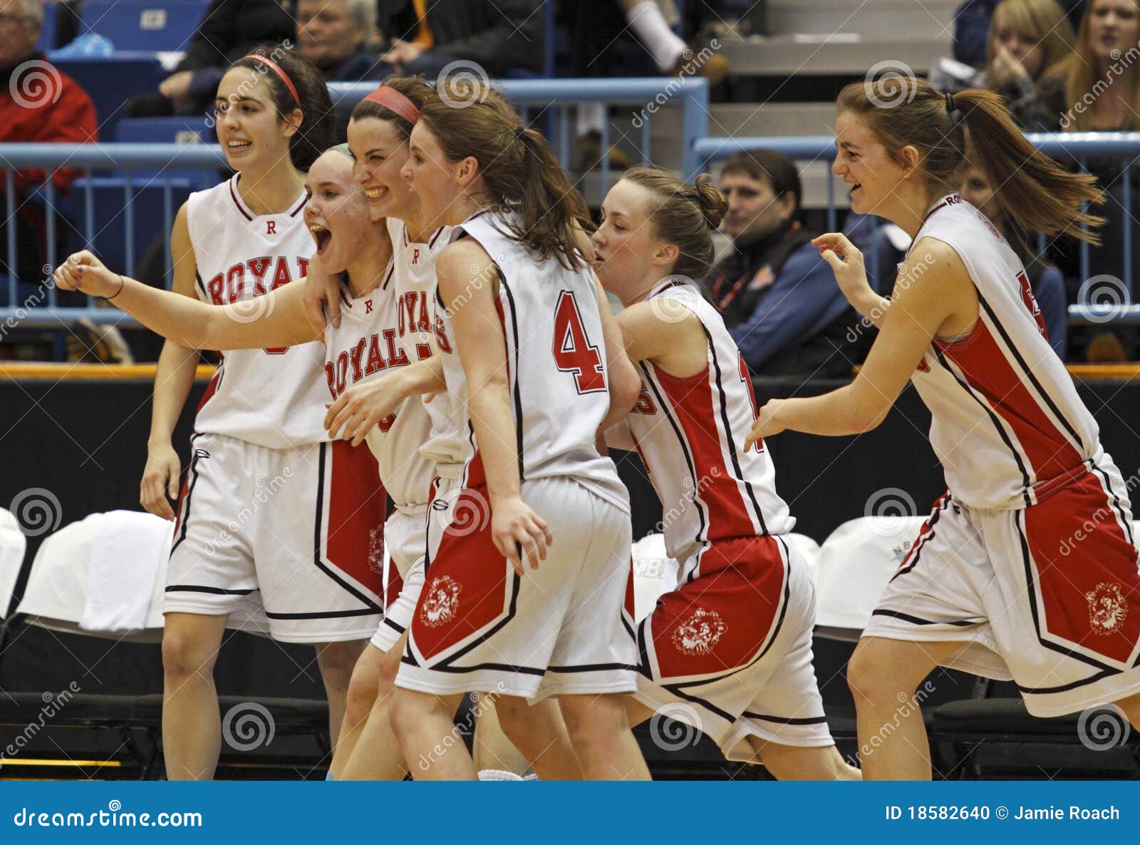 Basketball Girls Celebration Editorial Image - Image of team ...