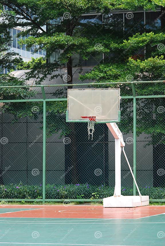 Basketball goal posts stock image. Image of tree, sport - 44497229