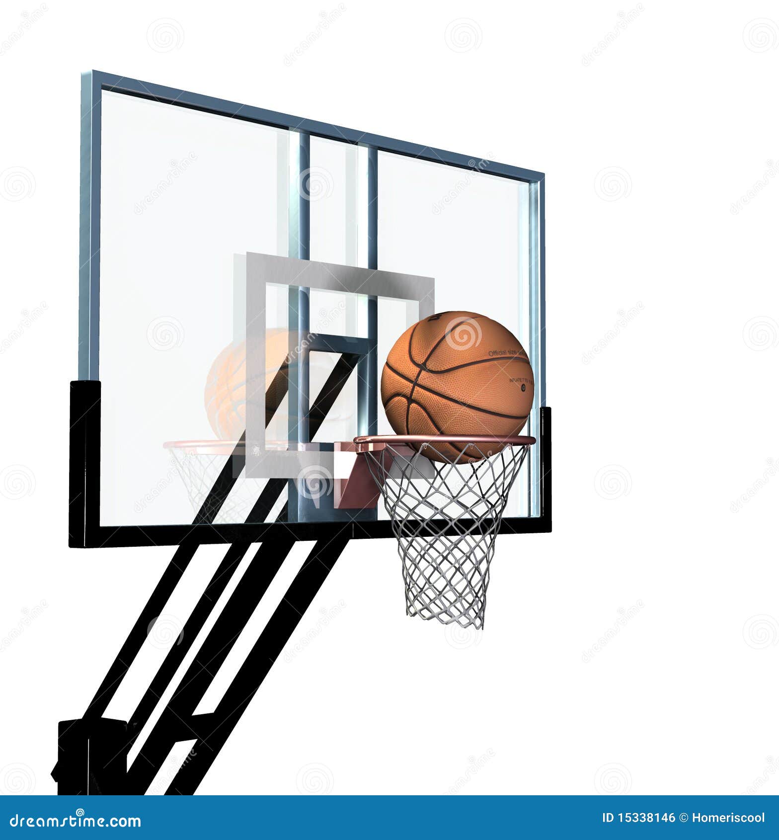 Basketball Hoop Cartoon | CartoonDealer.com #49244576