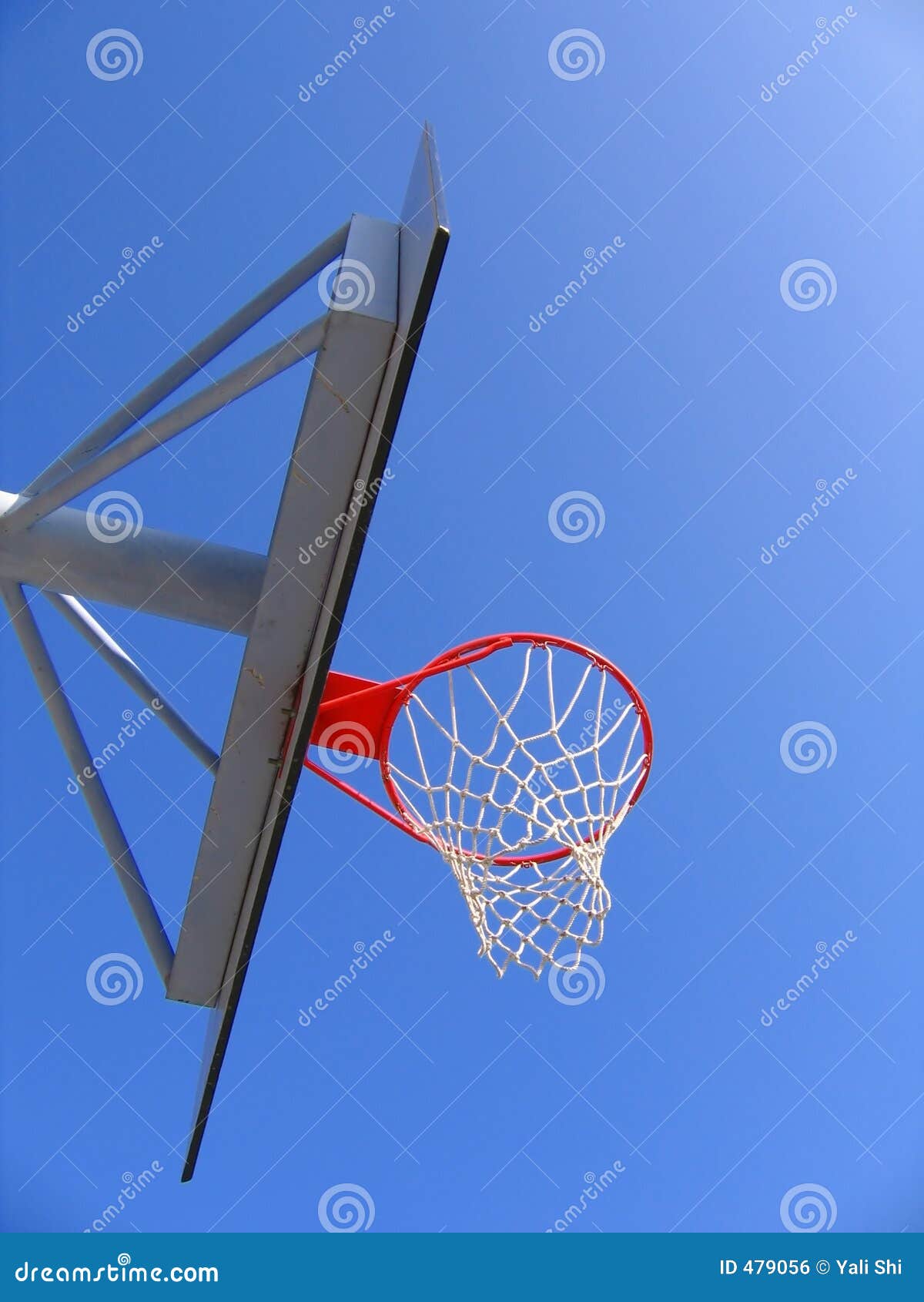 Basketball Hoop and Backboard Stock Photo - Image of paint, metal: 479056