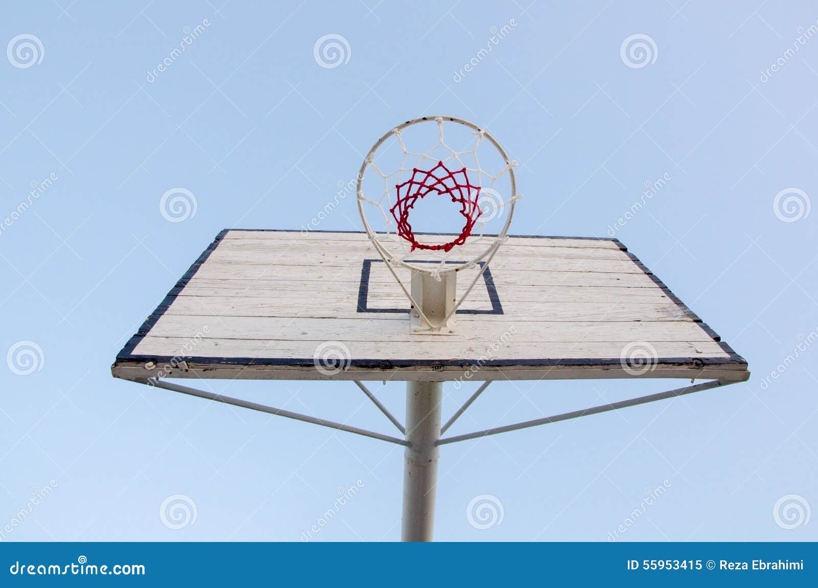 Basketball Hoop and Backboard Stock Image - Image of basket, basketball ...