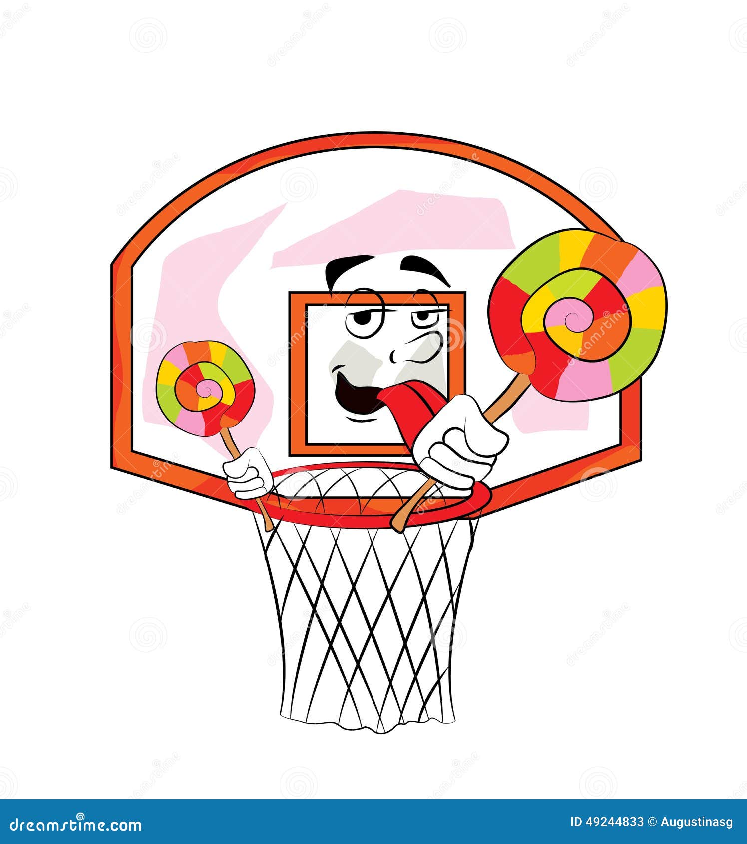 Basketball hoop cartoon stock illustration. Illustration of font - 49244833