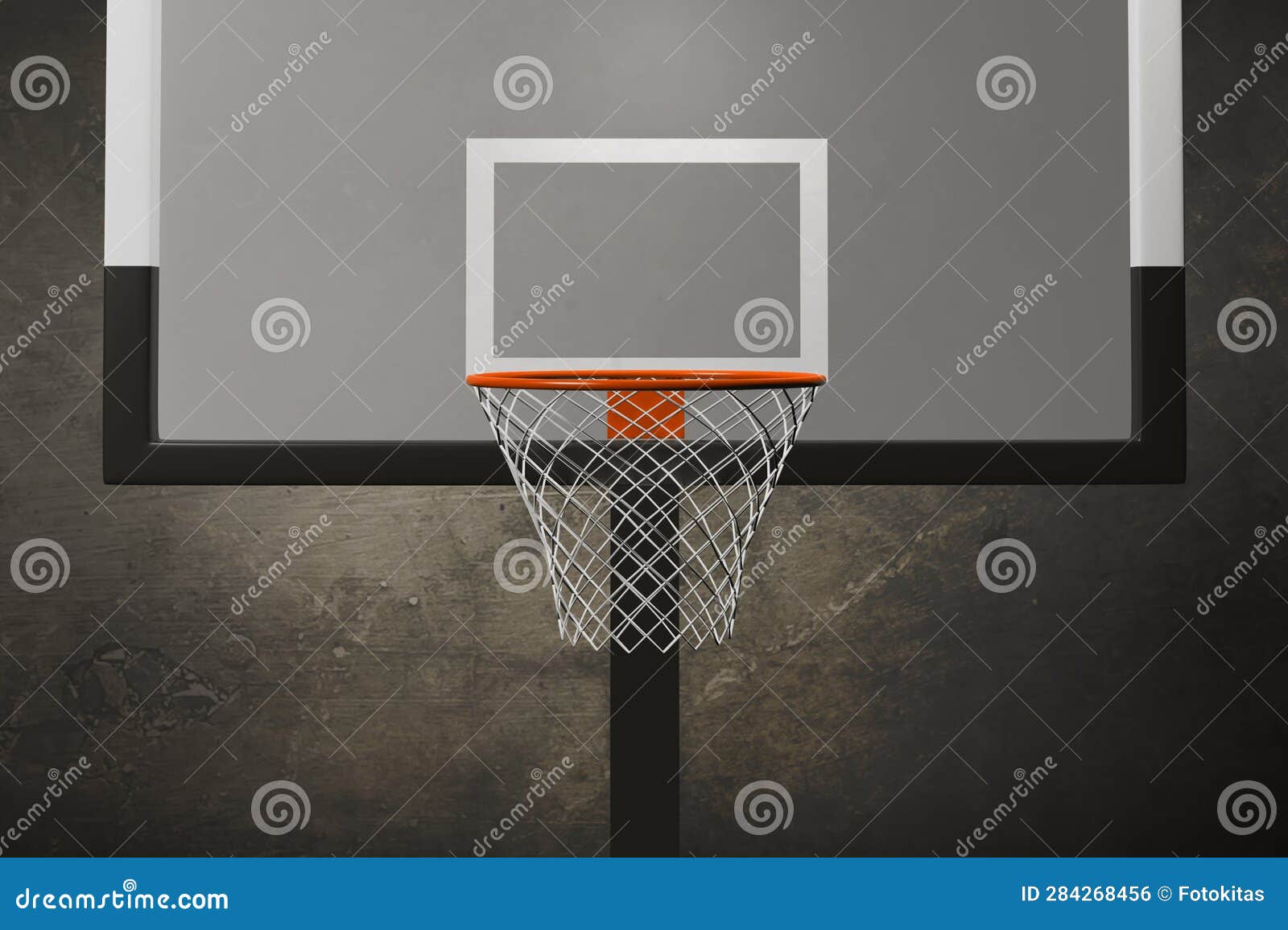 Basketball Hoop on 3d Illustrations Stock Illustration - Illustration ...