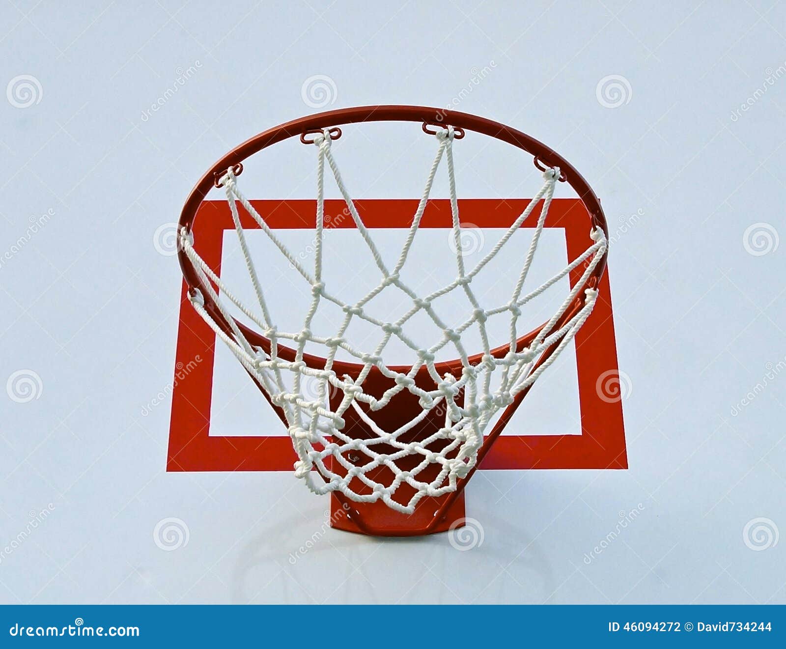 Basketball hoop with net stock photo. Image of fitness - 46094272