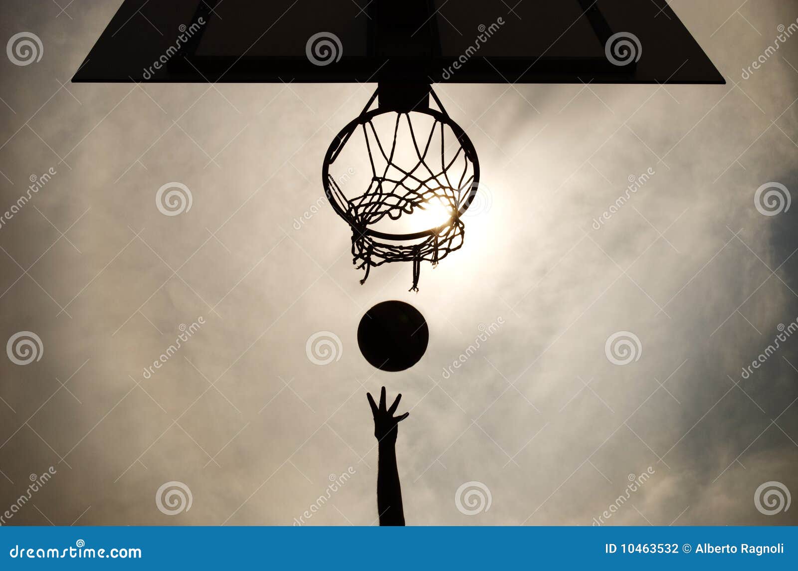 Basketball hoop shot stock photo. Image of background - 10463532