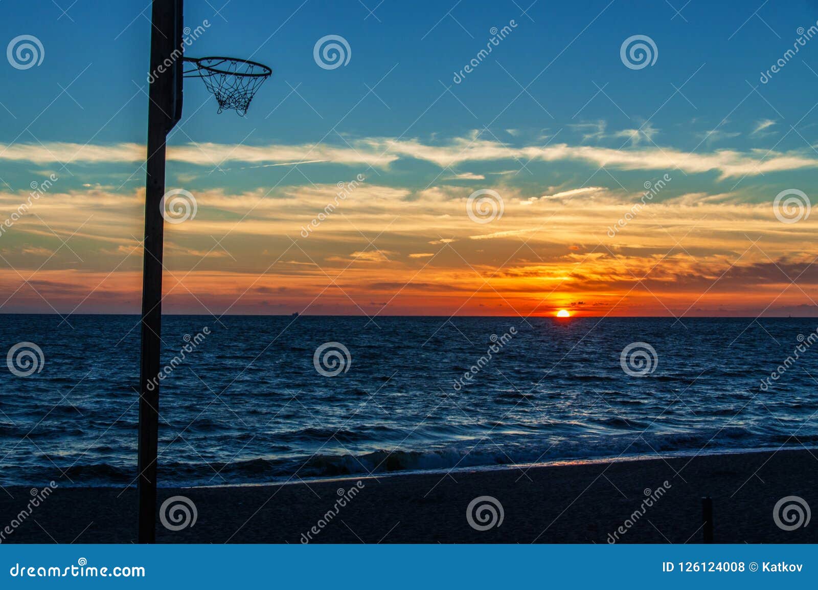 Basketball In The Beach Royalty-Free Stock Image | CartoonDealer.com ...