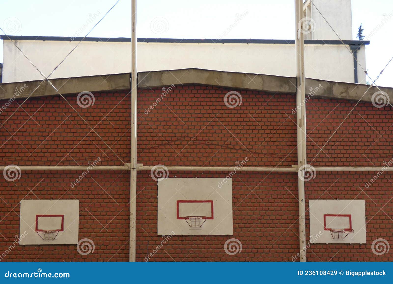 Basketball Hoops stock image. Image of three, hoop, workout - 236108429
