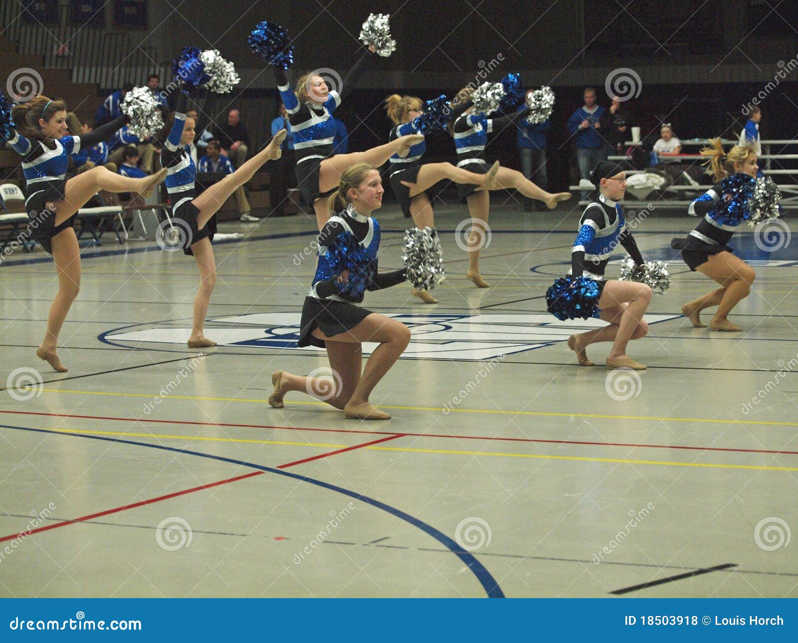 Basketball HS JV Cheerleaders Editorial Stock Photo - Image of teen ...