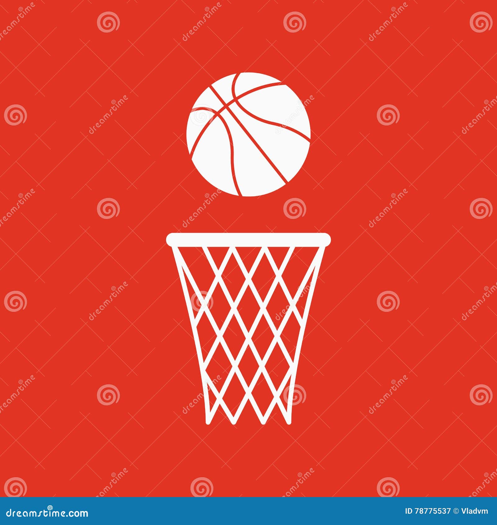 The Basketball Icon. Game Symbol Stock Vector - Illustration of basket ...