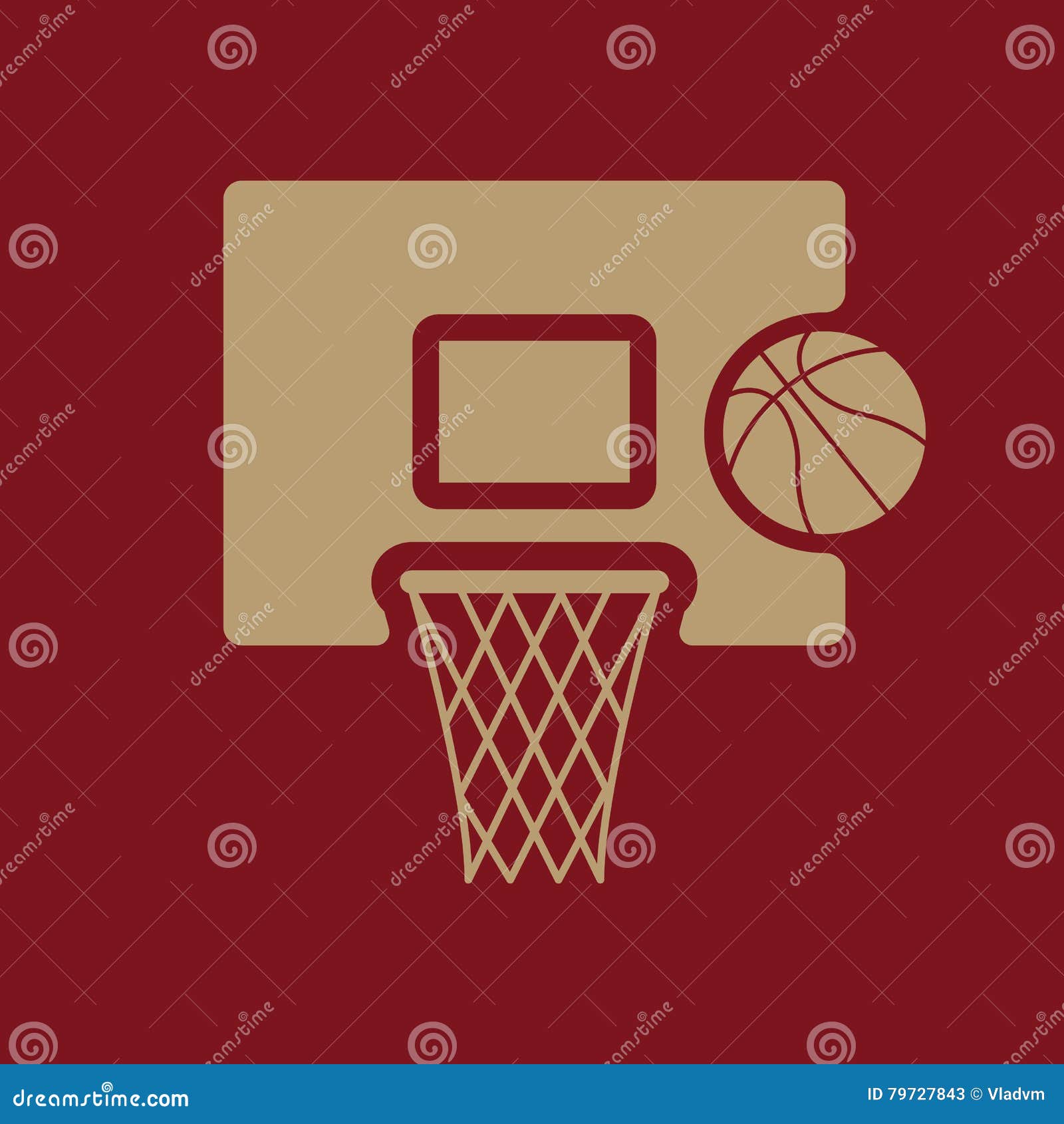 The Basketball Icon. Game Symbol Stock Vector - Illustration of sphere ...