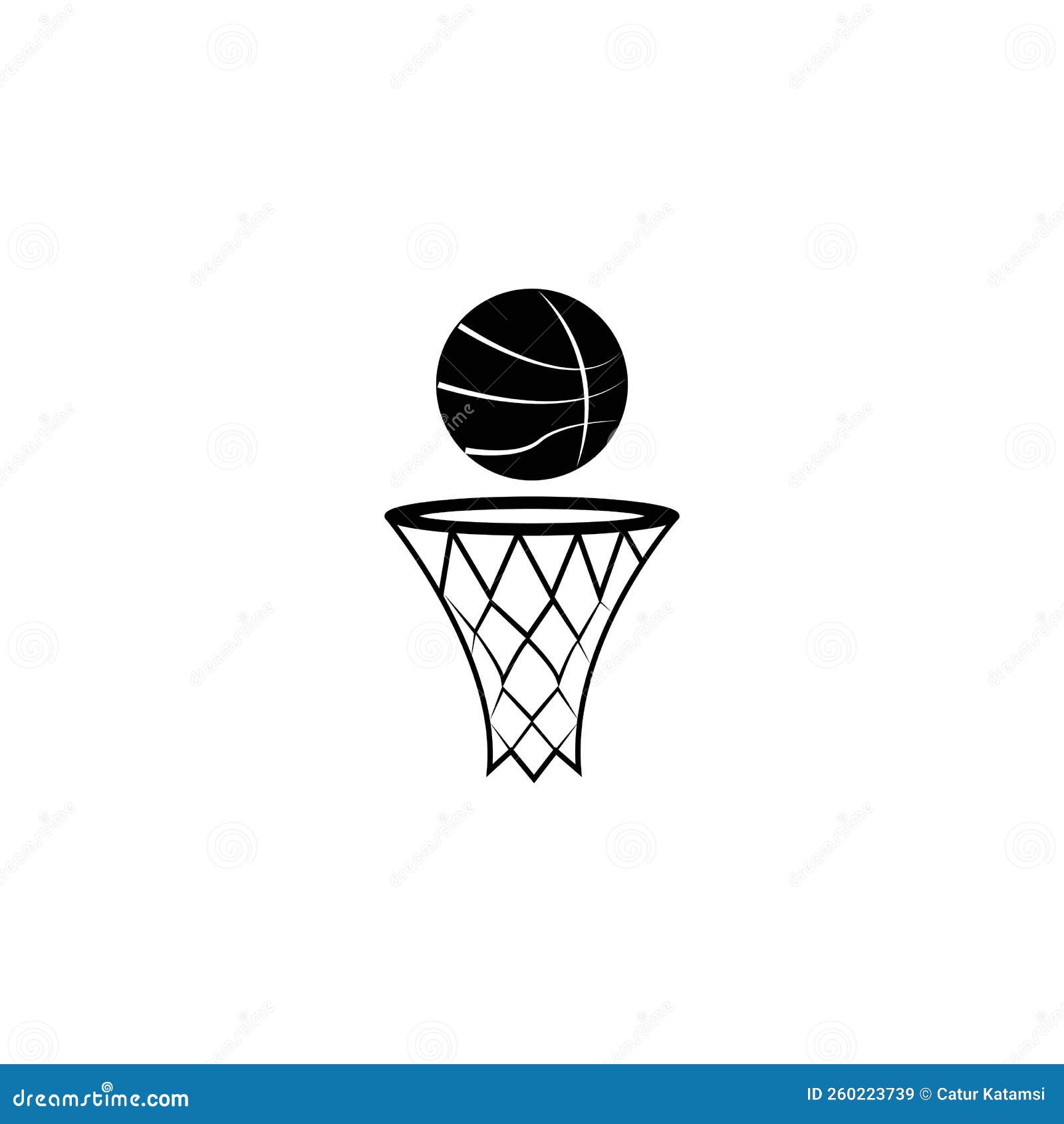 Basketball Icon Logo Vector Stock Illustration - Illustration of design ...