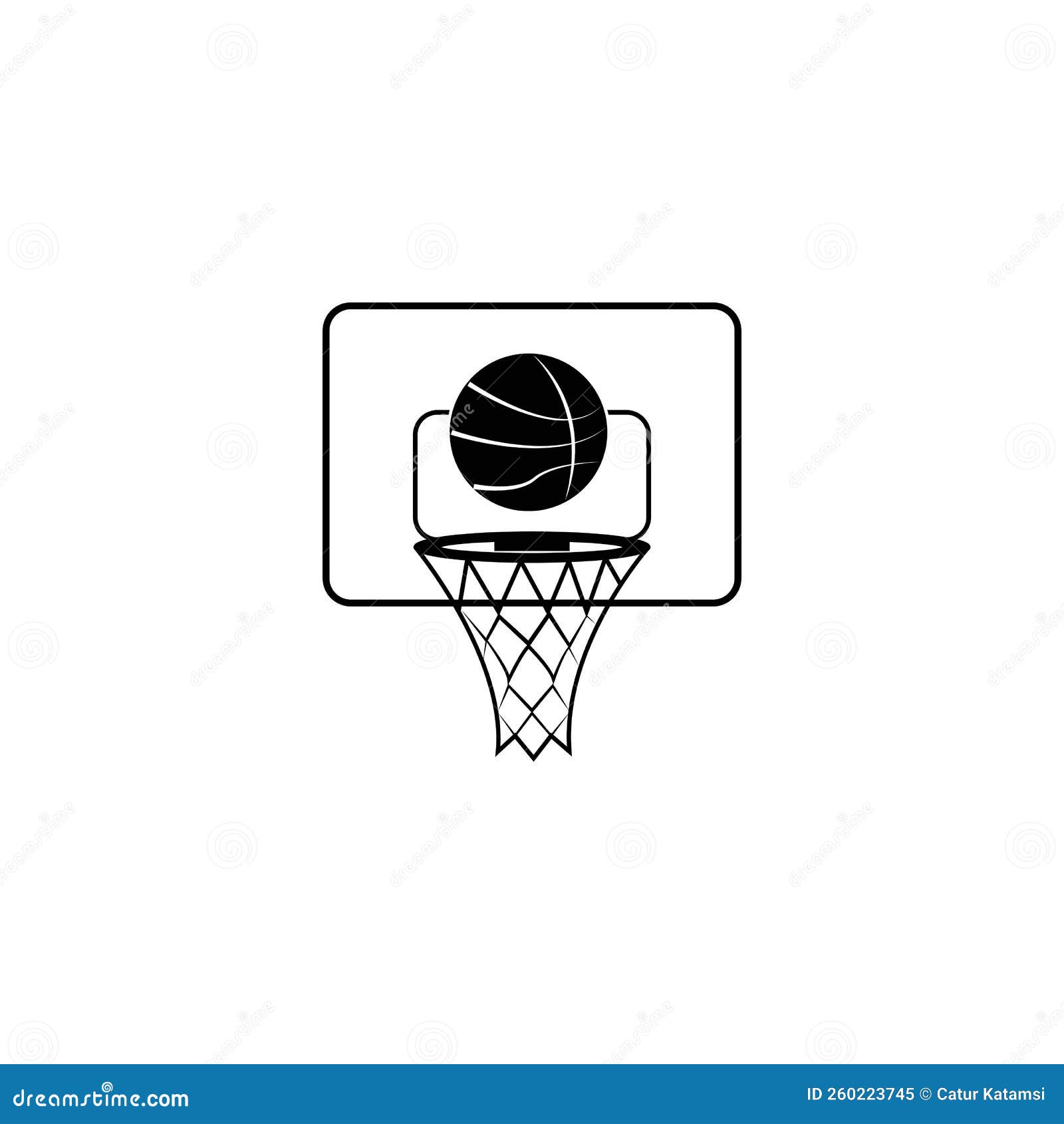 Basketball Icon Logo Vector Stock Illustration - Illustration of object ...