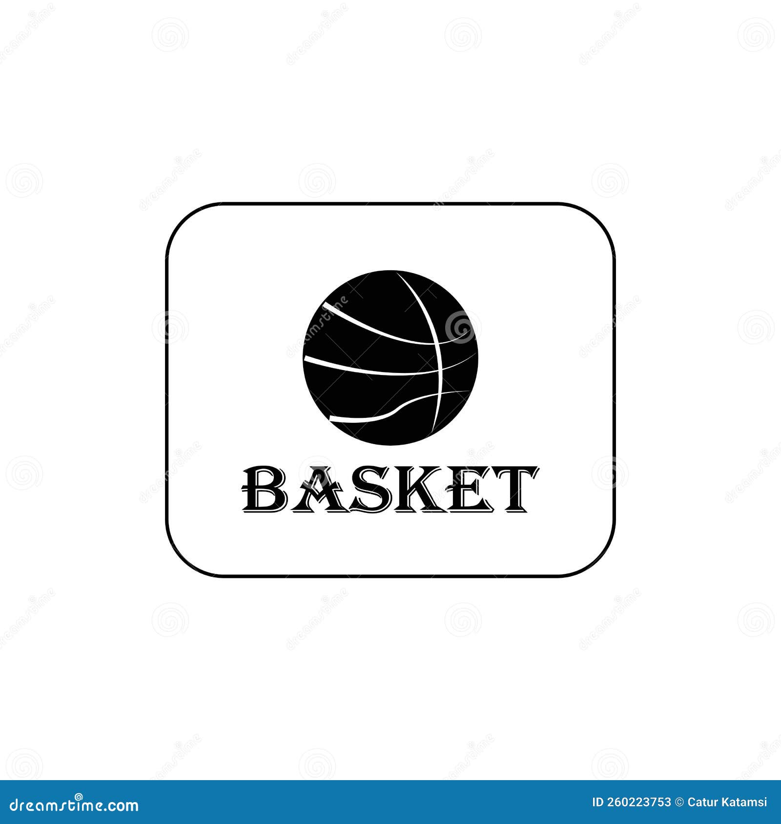 Basketball Icon Logo Vector Stock Illustration - Illustration of object ...