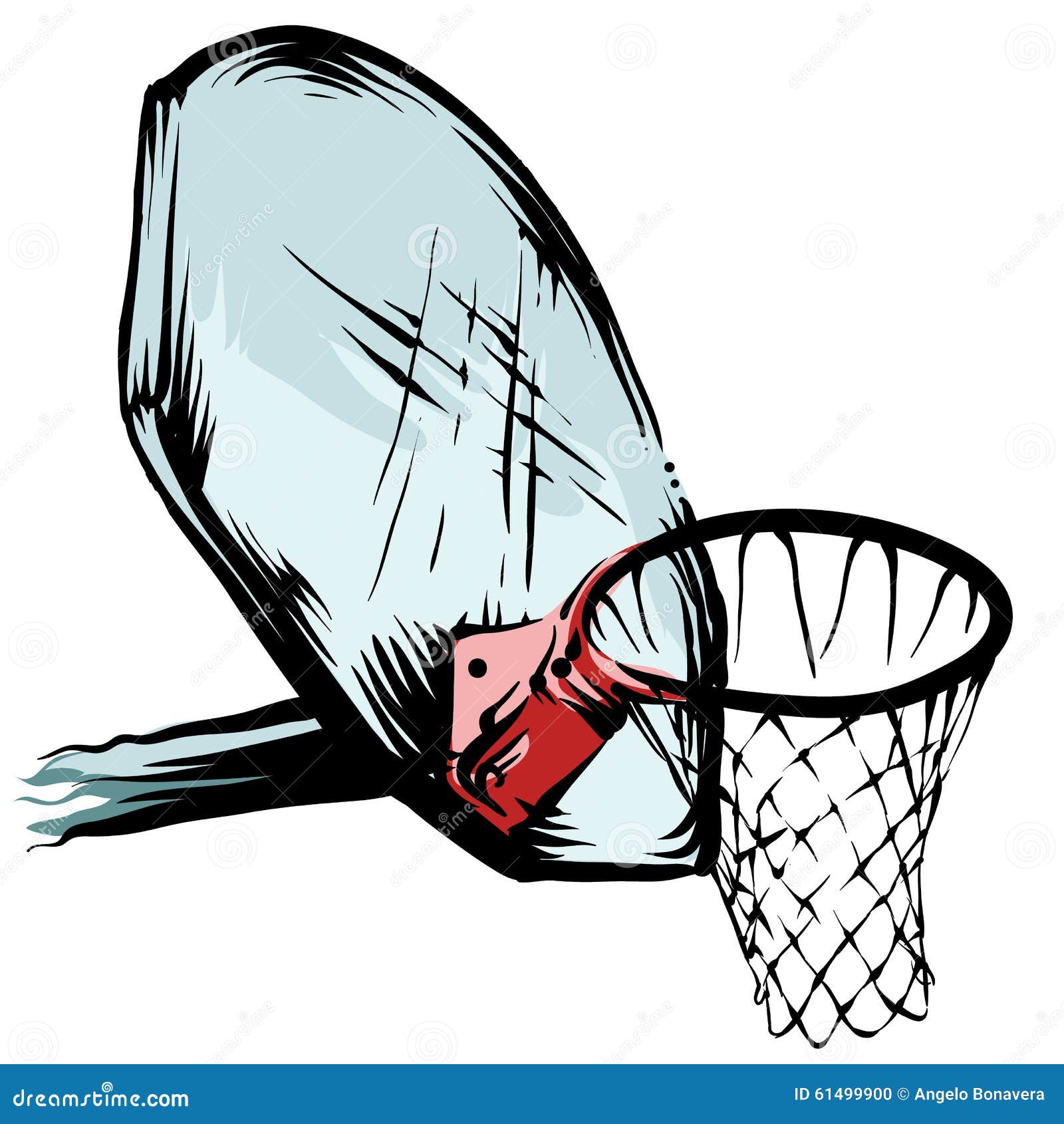 Basketball stock illustration. Illustration of dunk, outdoor - 61499900