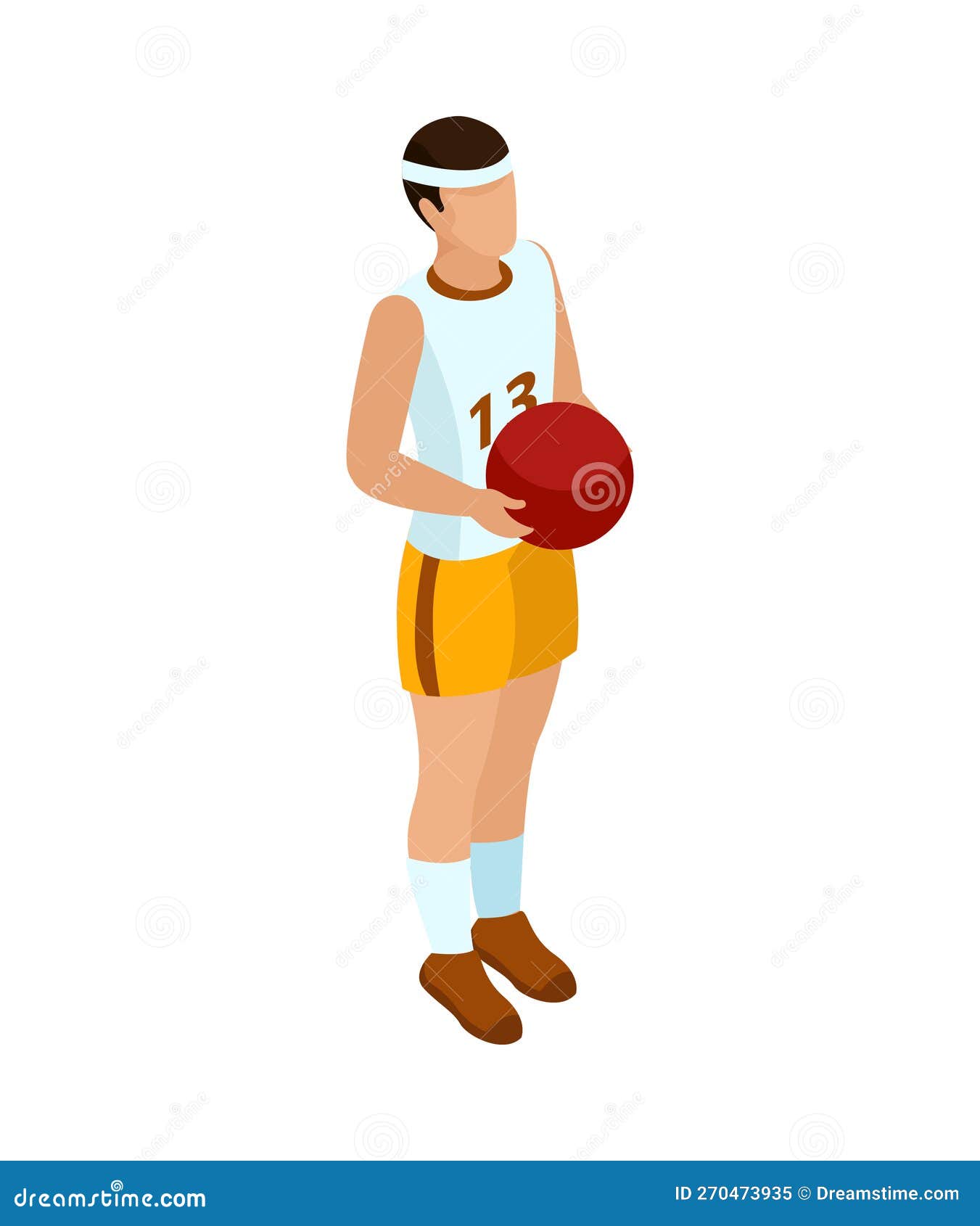 Basketball Isometric Professions Composition Stock Vector ...