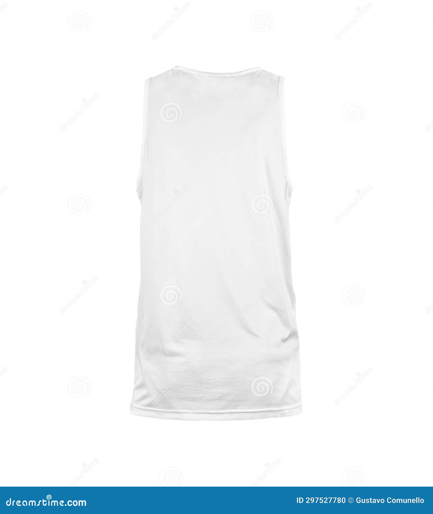 Basketball Jersey Back View on White Background Stock Photo - Image of ...