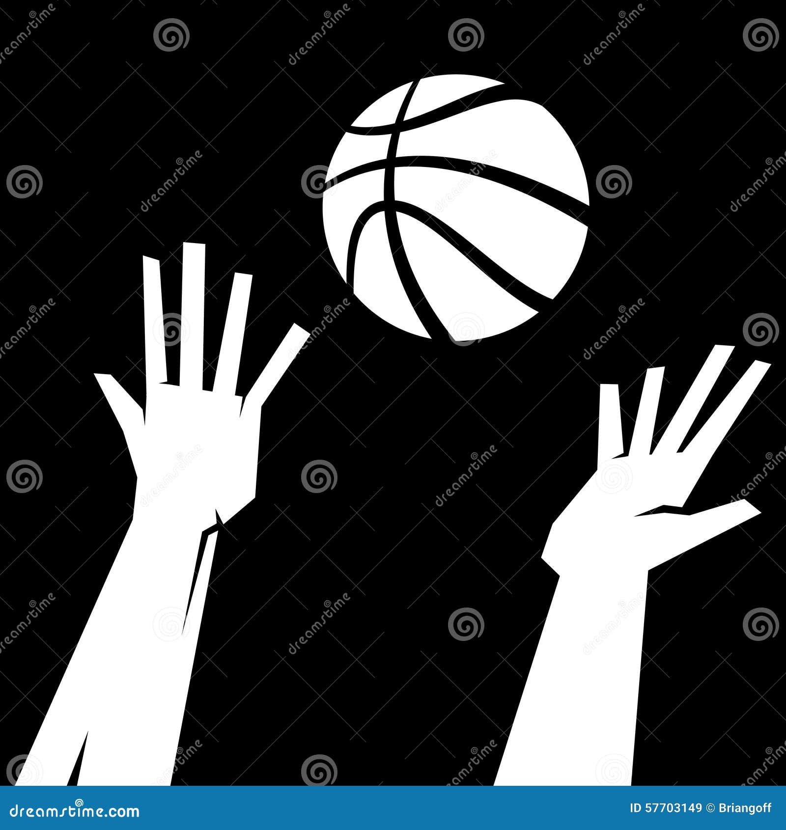 Basketball Jump Ball stock vector. Illustration of challenge - 57703149