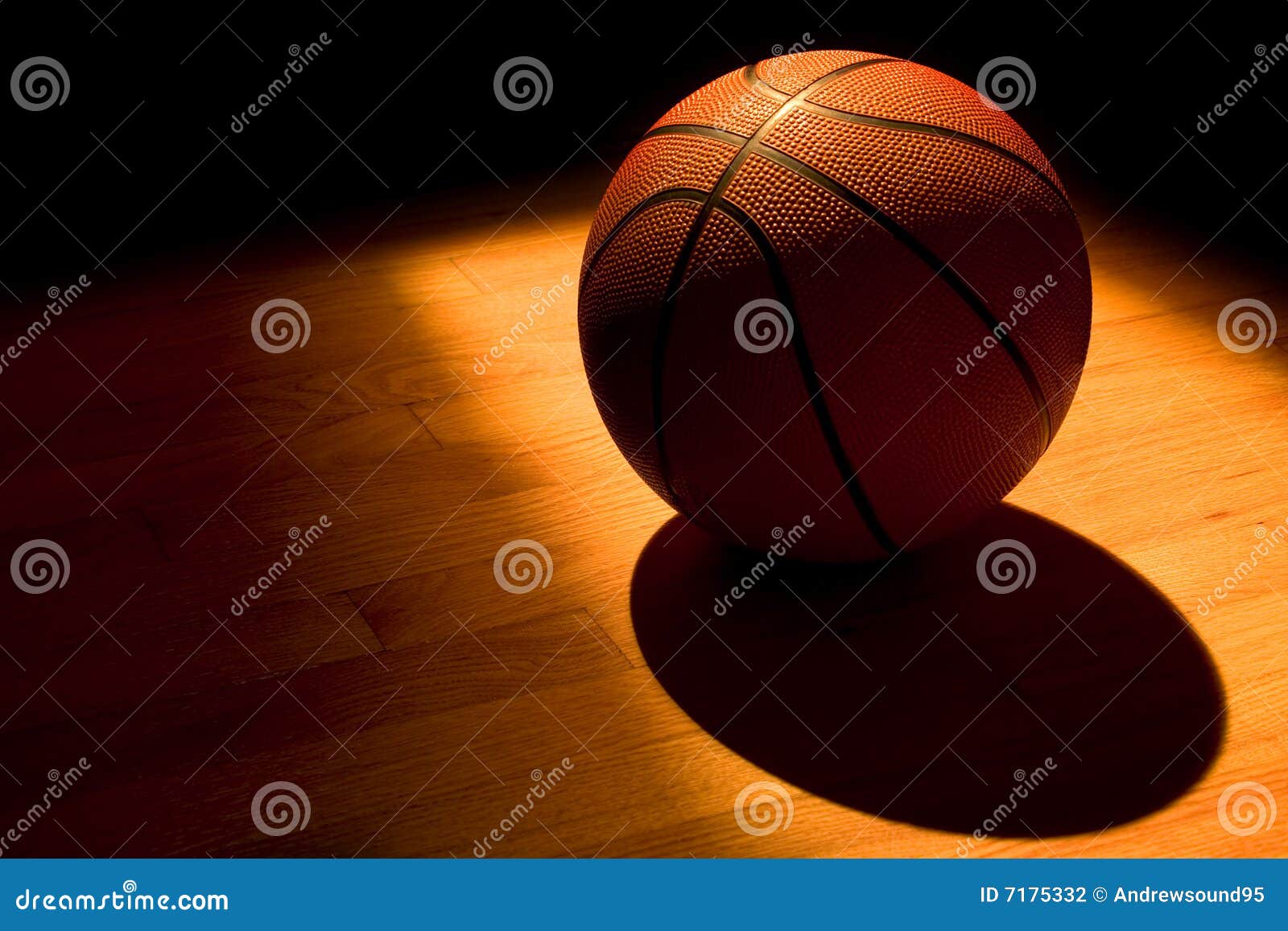 Basketball in the light stock photo. Image of game, equipment - 7175332
