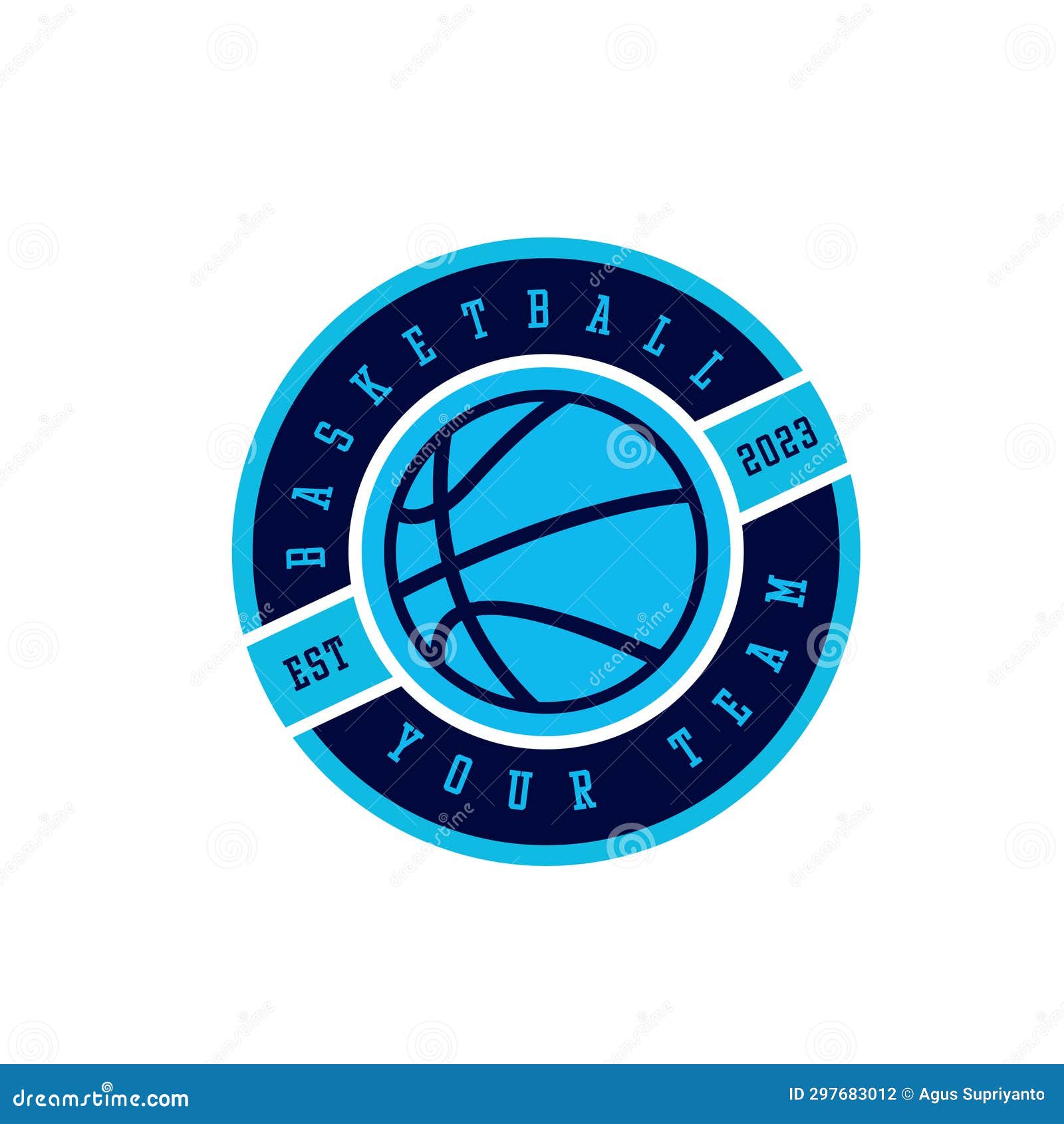 Basketball Logo Design Template Simple Style Design Stock Vector ...