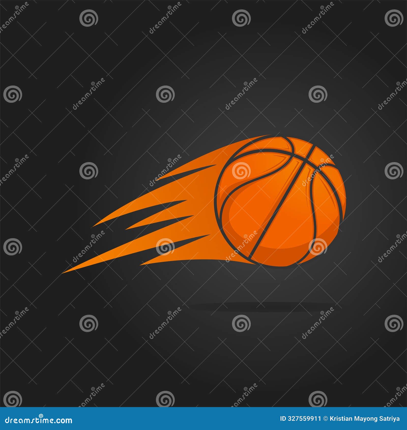 Basketball Logo with Swoosh Design Stock Vector - Illustration of match ...