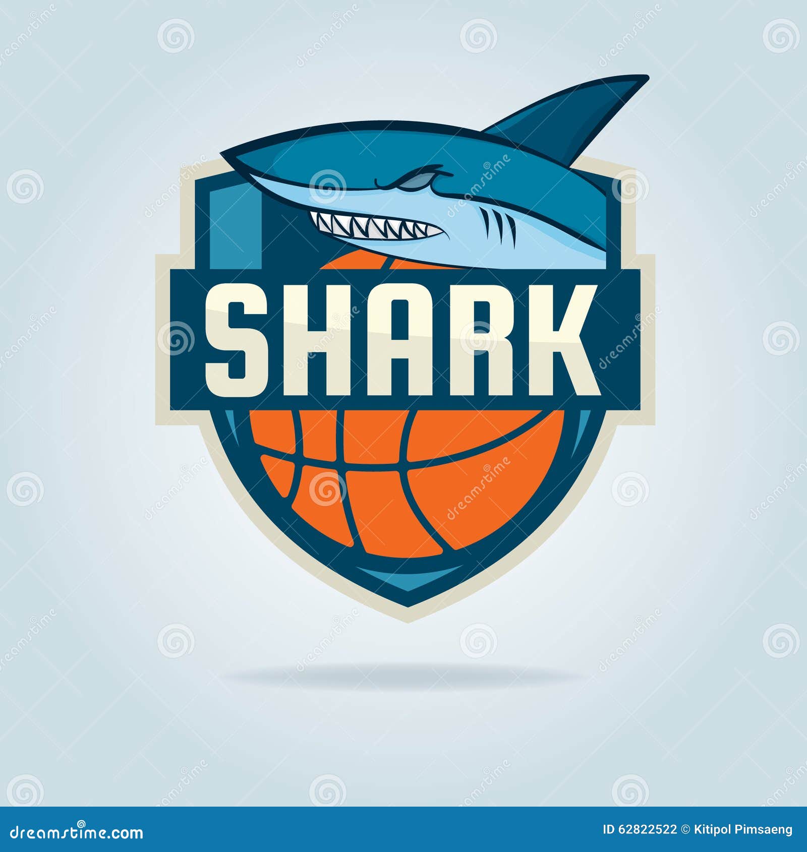 Sharks Basketball Logo