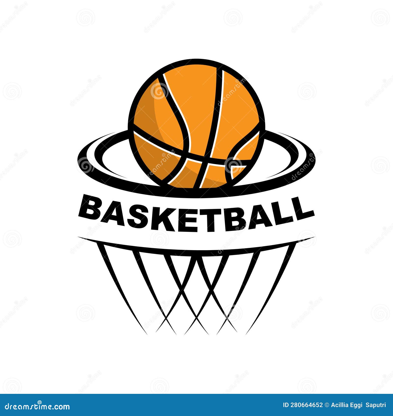 Basketball logo vector stock vector. Illustration of silhouette - 280664652