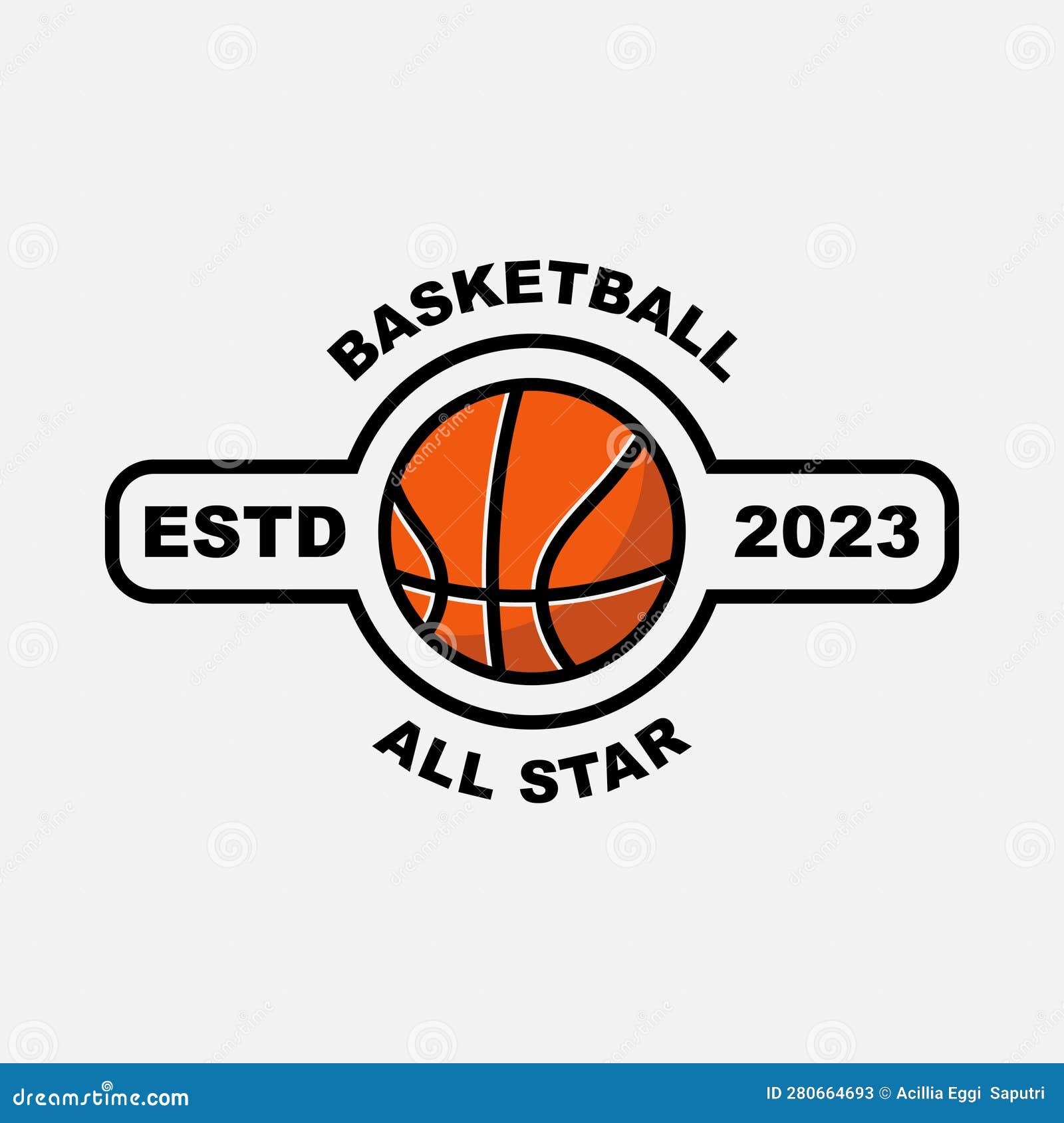 Basketball logo vector stock vector. Illustration of tournament - 280664693