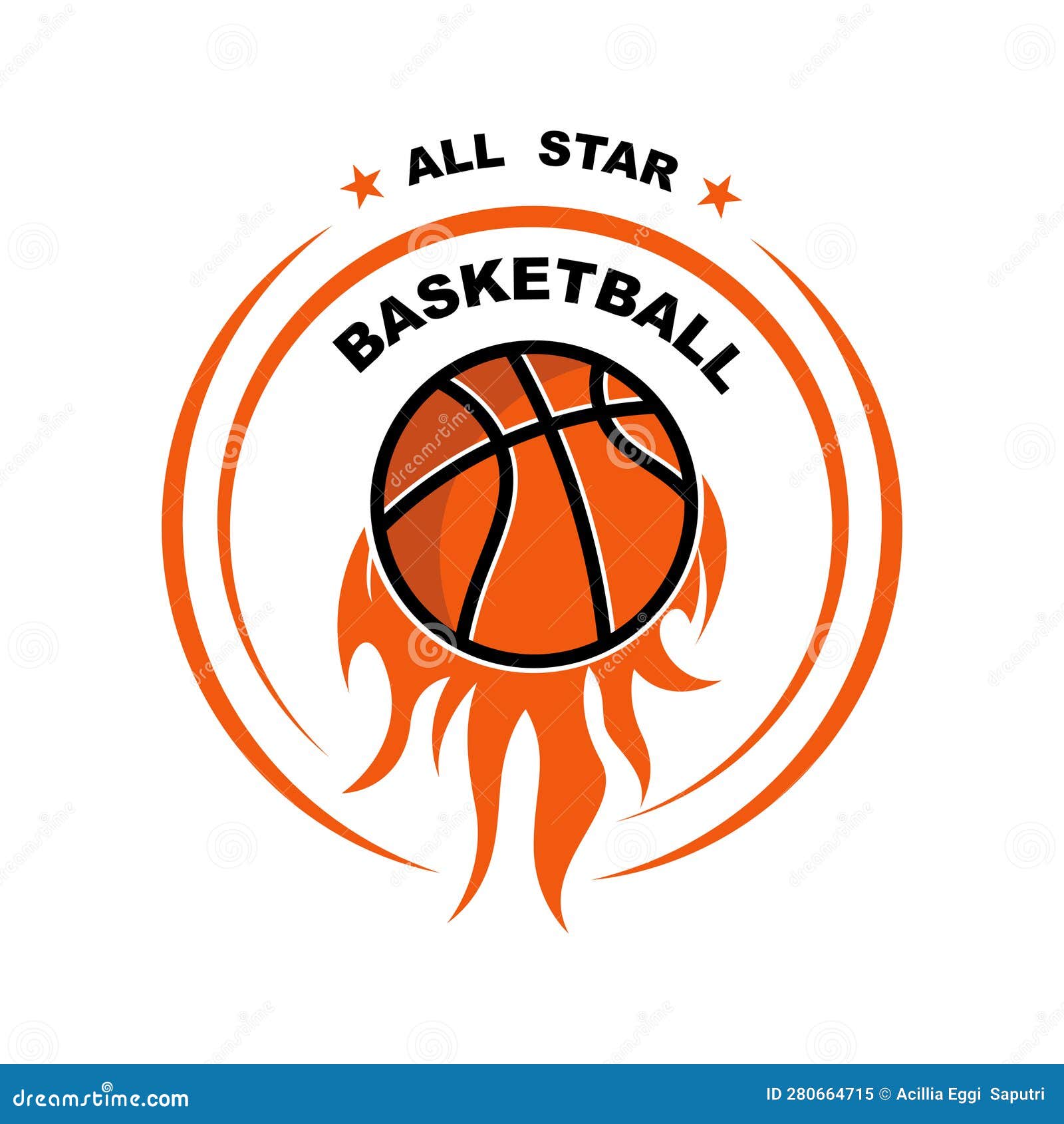Basketball logo vector stock vector. Illustration of equipment - 280664715