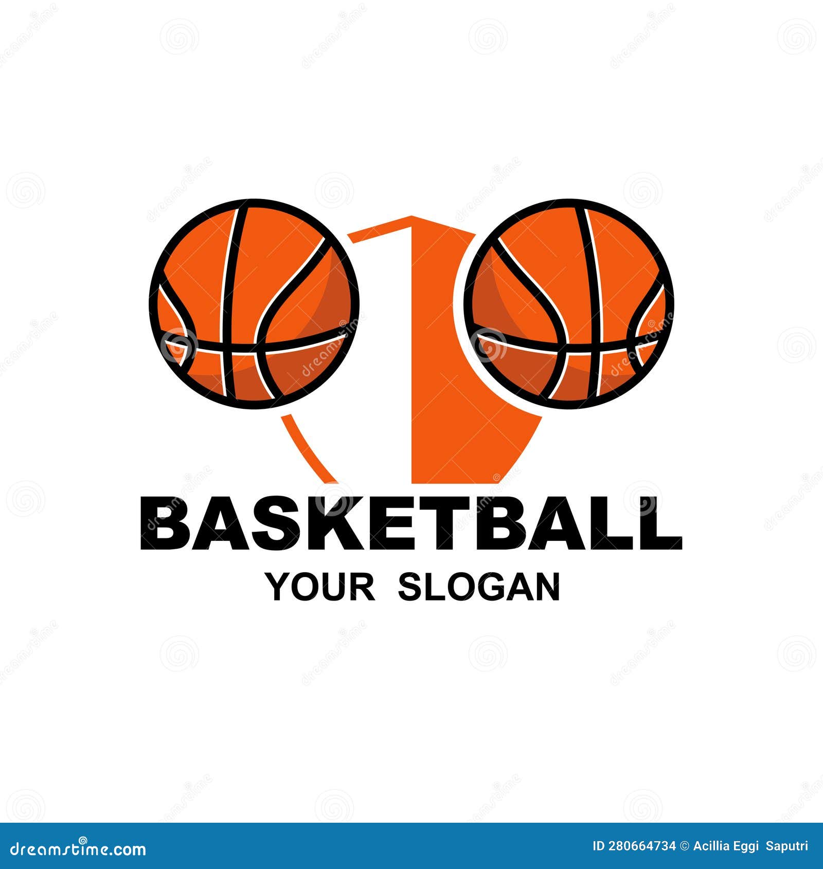 Basketball logo vector stock vector. Illustration of sport - 280664734
