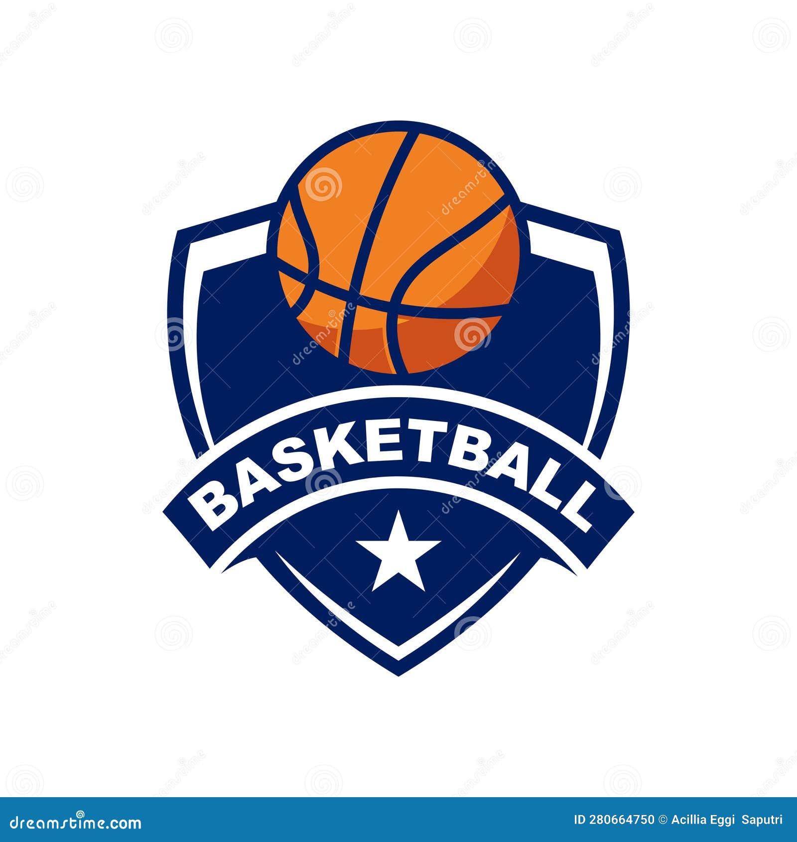 Basketball logo vector stock vector. Illustration of equipment - 280664750