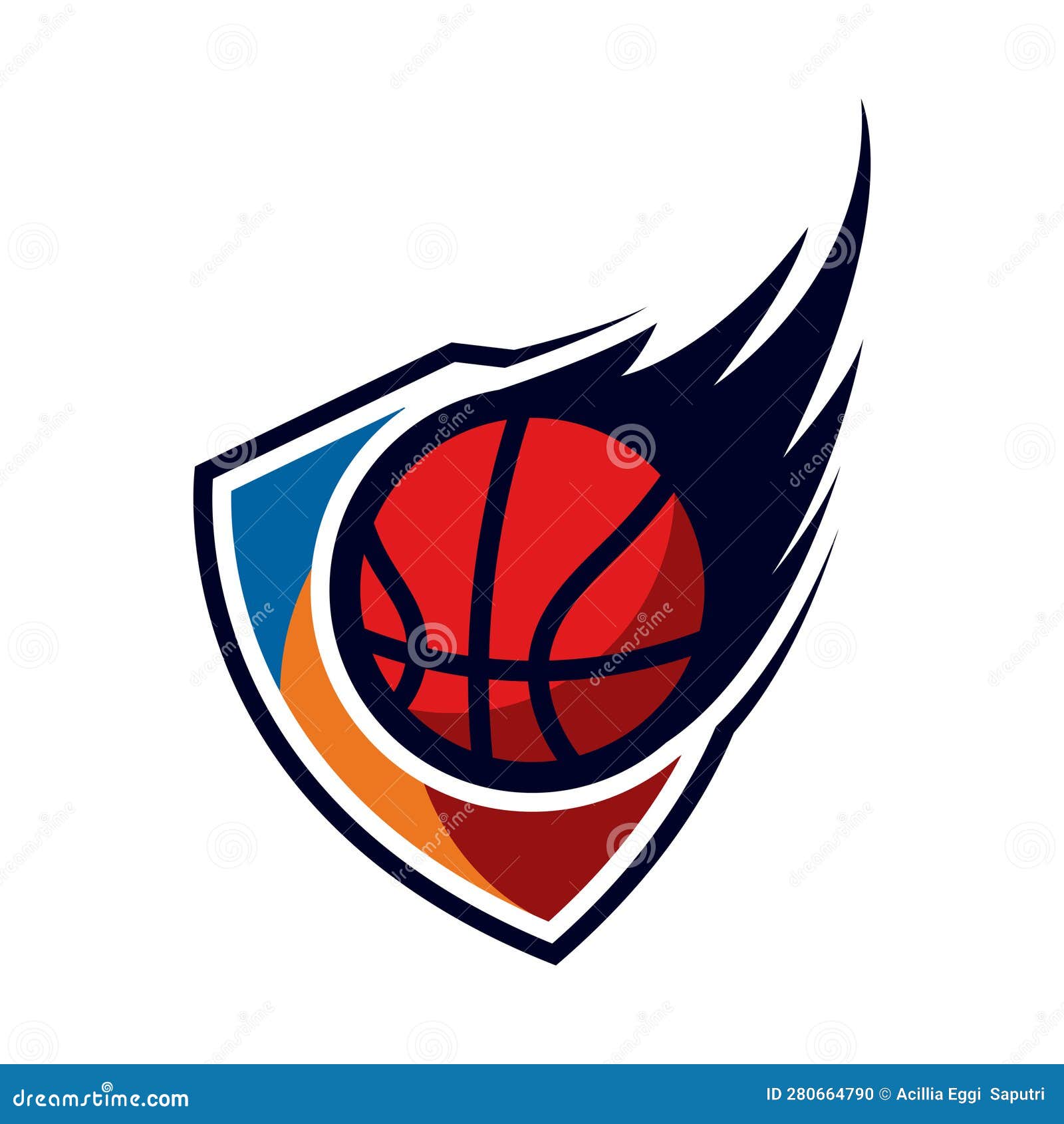 Basketball logo vector stock vector. Illustration of shot - 280664790