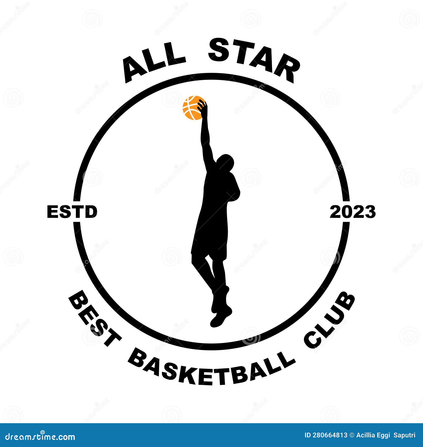 Basketball logo vector stock vector. Illustration of league - 280664813