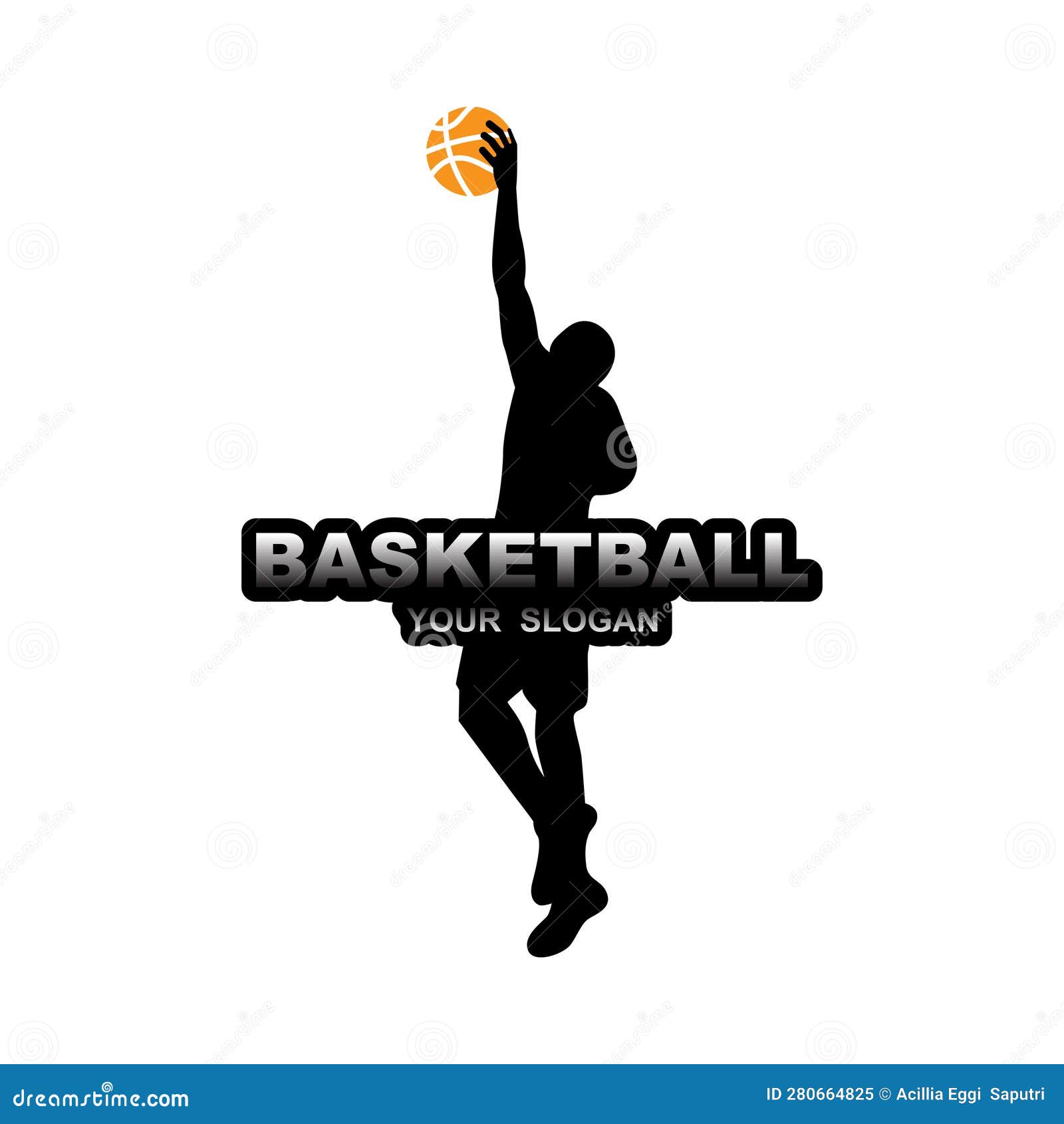Basketball logo vector stock vector. Illustration of shot - 280664825