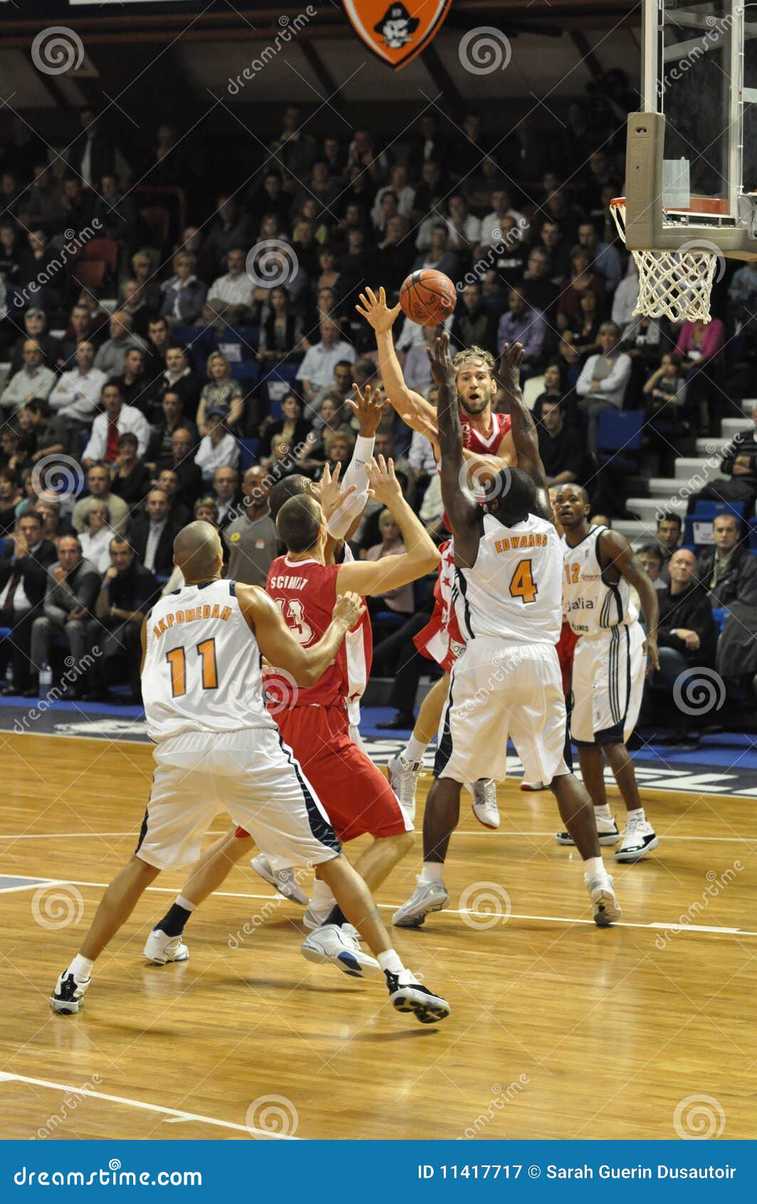 Basketball Match Pro a, BCM/Elan. Editorial Photography - Image of jump ...