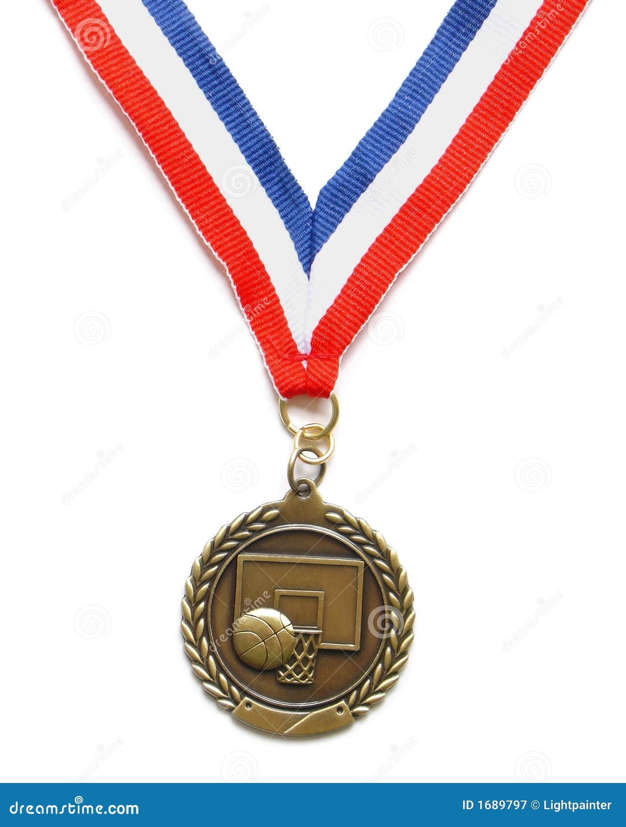 Basketball medal stock image. Image of hero, achieve, place - 1689797
